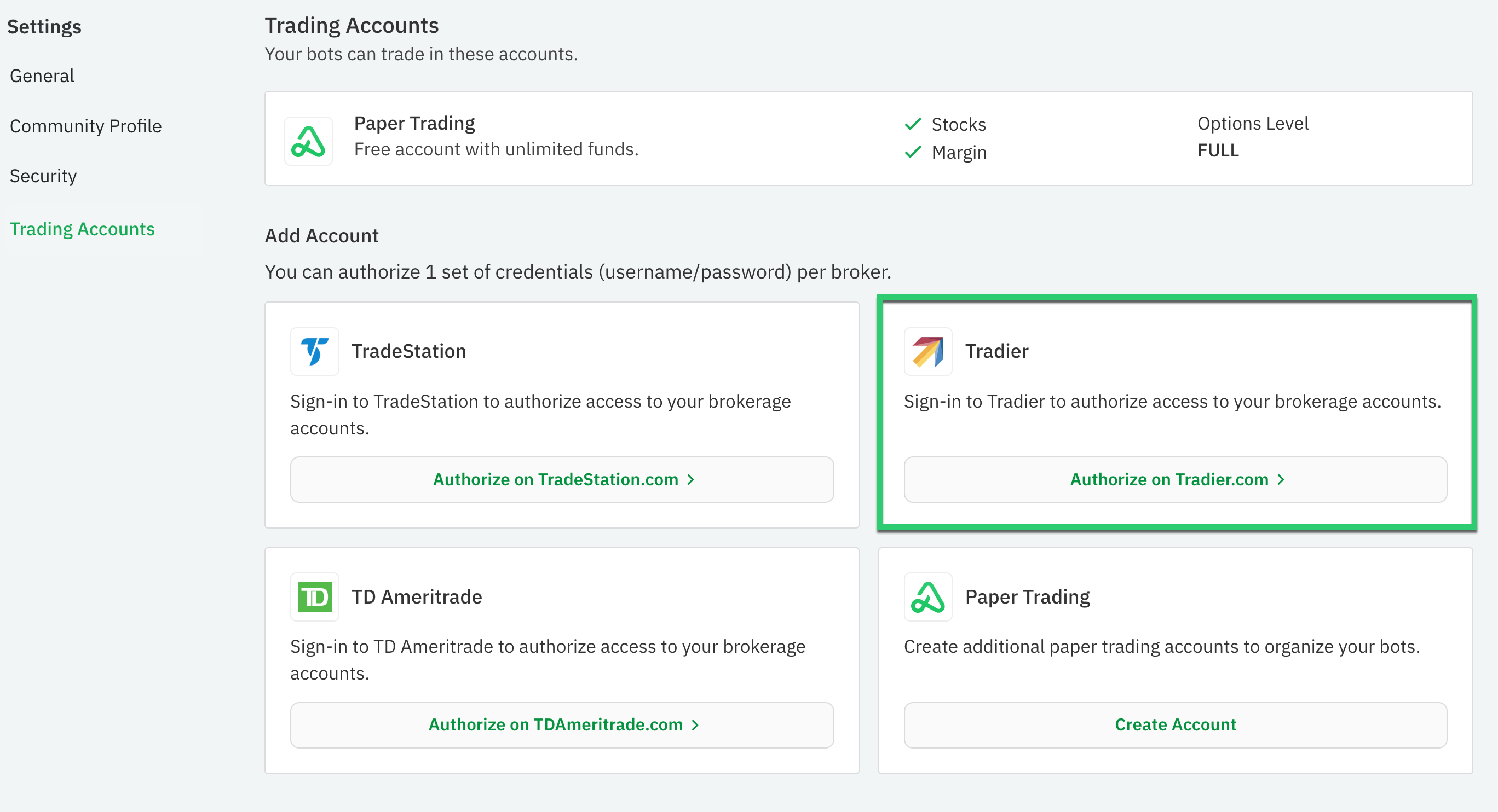 Free Autotrading with Tradier | Option Alpha